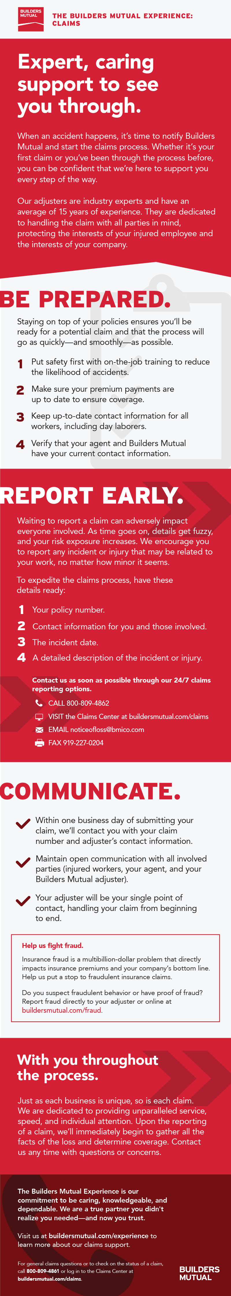 Expert, caring claims support - Builders Mutual